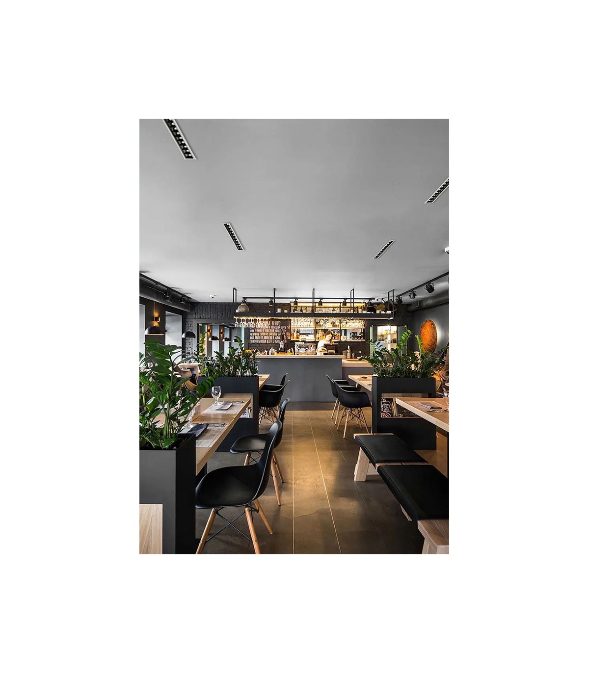 Spot encastré LED MICROLINE NOIR 5W CCT 24º UGR17